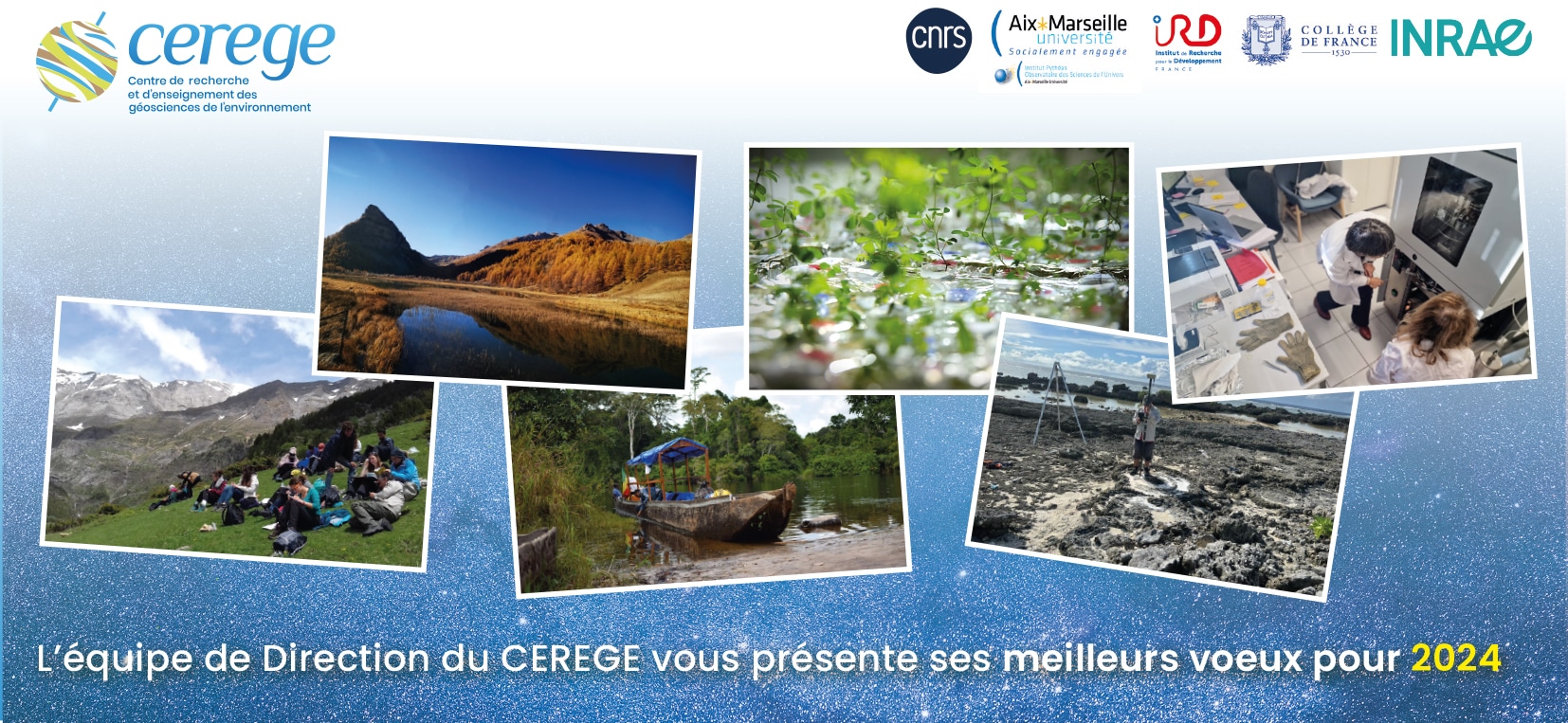 Les Vœux 2024 De La Nouvelle Direction Du CEREGE - CEREGE
